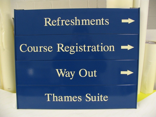 Metal signs & slats - Drewett Signs Oxford